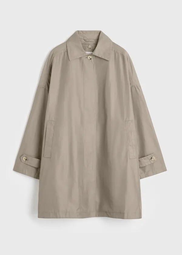 TOTEME Nylon Car Coat With Detachable Lining - Brown