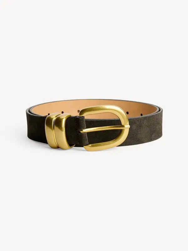 BY MALENE BIRGER Zoira Suede Belt - Warm Brown