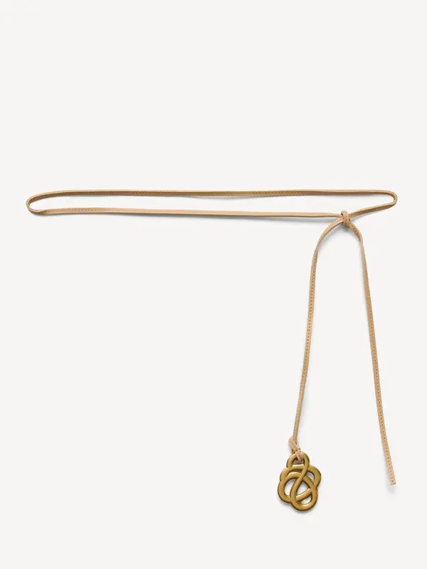 BY MALENE BIRGER Sallon Leather Belt - Light Camel
