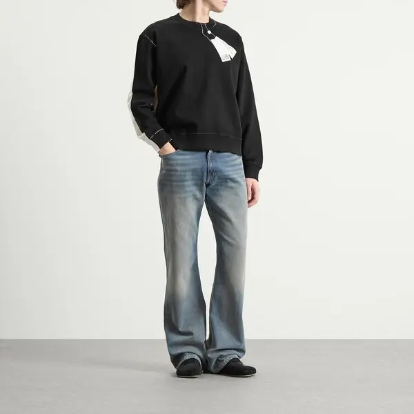 MAISON MARGIELA Printed Tag Sweatshirt - Black