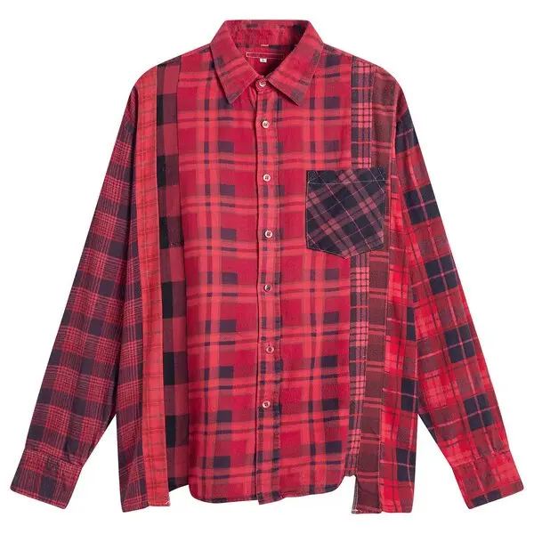 Needles 7 Cuts Over Dyed Flannel Shirt