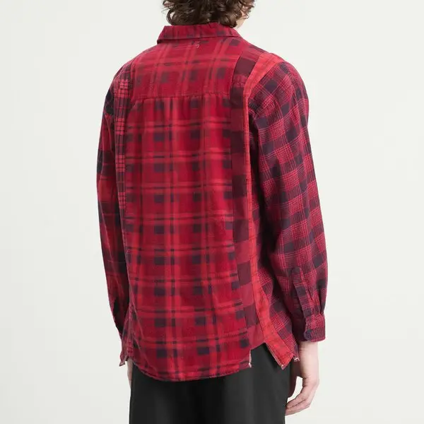 Needles 7 Cuts Over Dyed Flannel Shirt