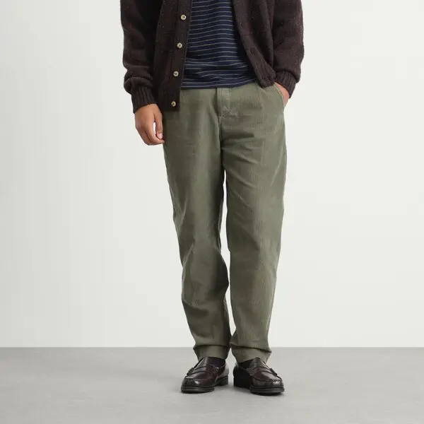 Folk Assembly Corduroy Pants - Dark Olive Cord