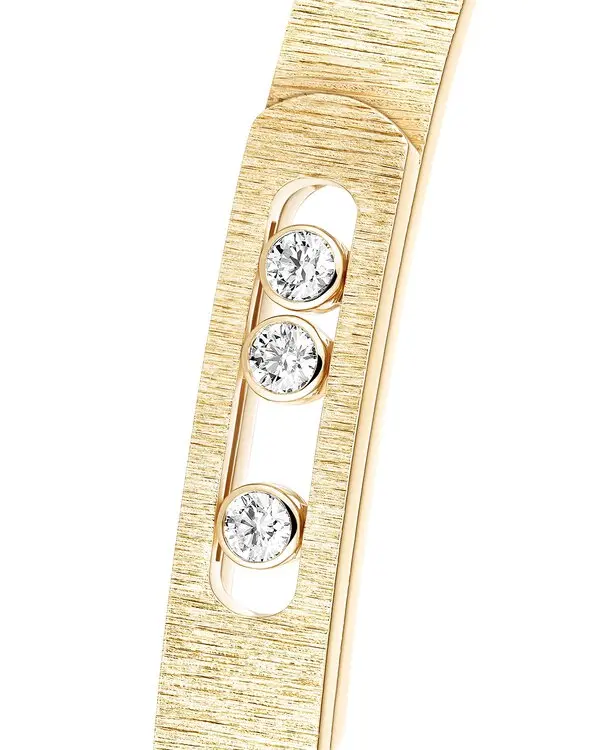 Messika 18k Move Noa Diamond Cisele Bangle Bracelet - Gold