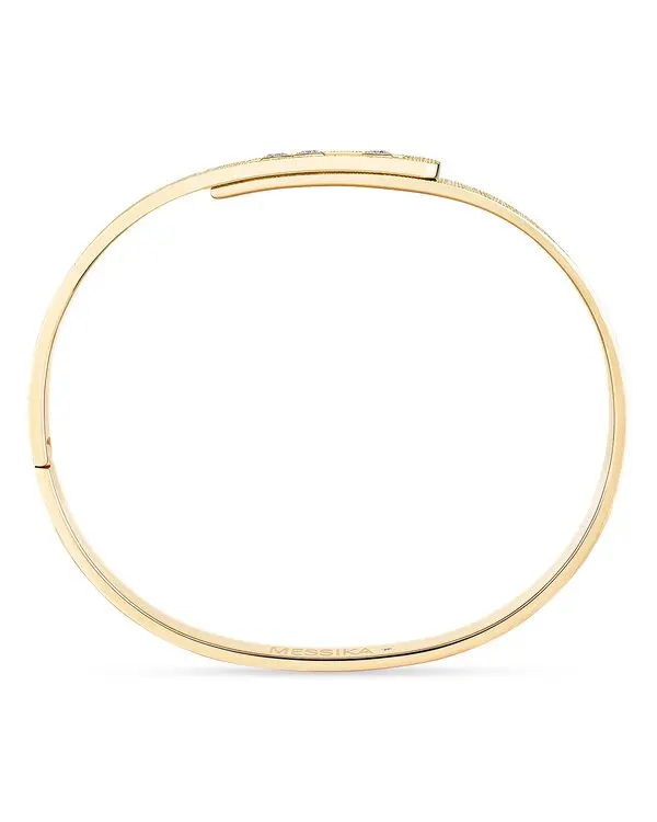Messika 18k Move Noa Diamond Cisele Bangle Bracelet - Gold