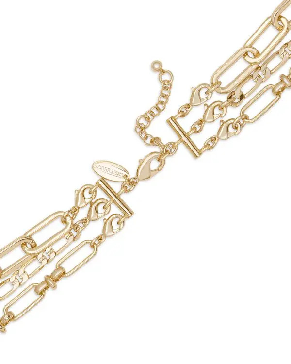 Ramy Brook Multi Stone Charm Layered Statement Necklace