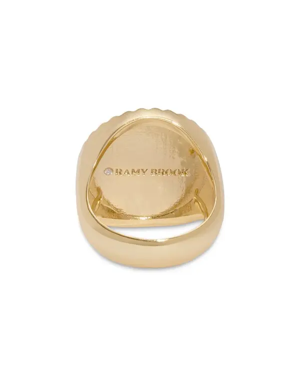 Ramy Brook Stone Charm Crystal Evil Eye Ring
