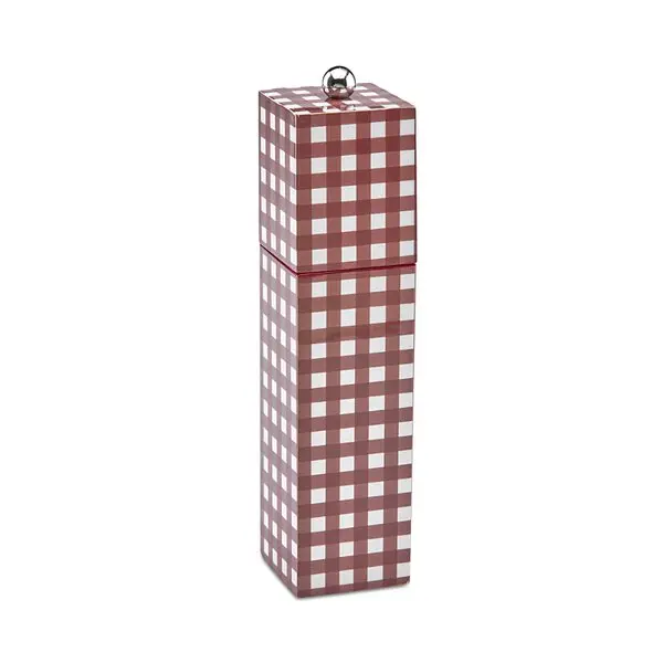 ADDISON ROSS LONDON 9.6 Gingham Salt & Pepper Grinder - Cherry Gingham
