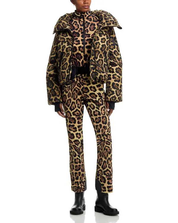 Goldbergh Minou Ski Pants - Brown Leopard