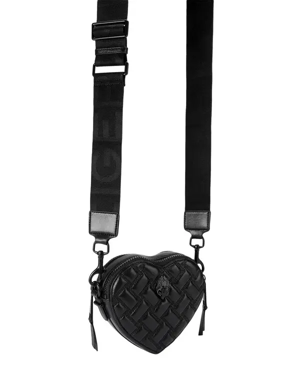 Kurt Geiger Kensington Heart Mini Quilted Leather Crossbody