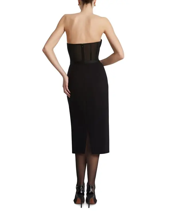 Bcbgmaxazria Satin Strapless Dress