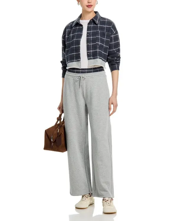 Vintage Havana French Terry Wide-leg Pants