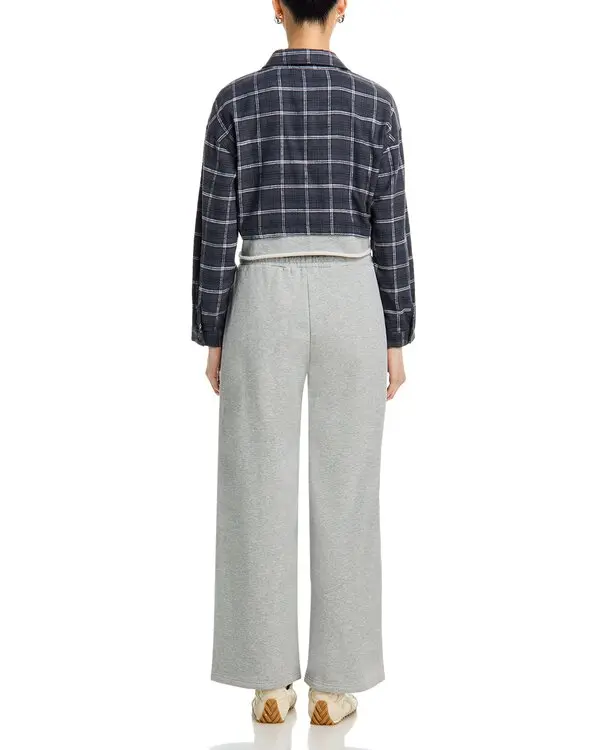 Vintage Havana French Terry Wide-leg Pants