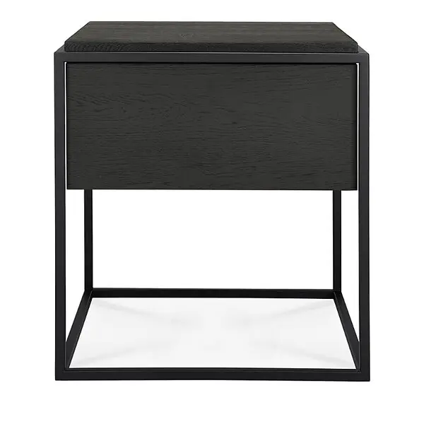 ETHNICRAFT Monolit Bedside Table - Oak Black