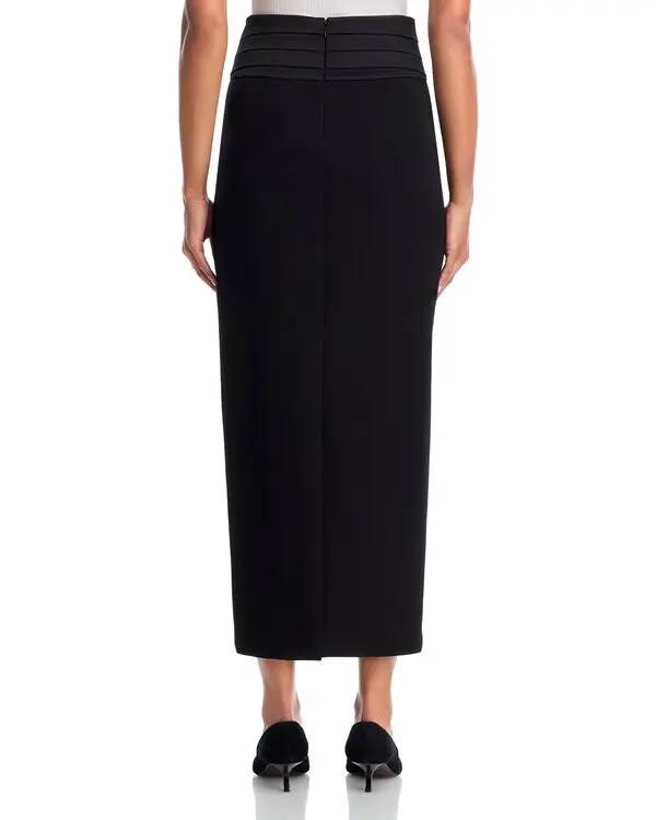 L'Agence Honesty Cummerbund Maxi Skirt