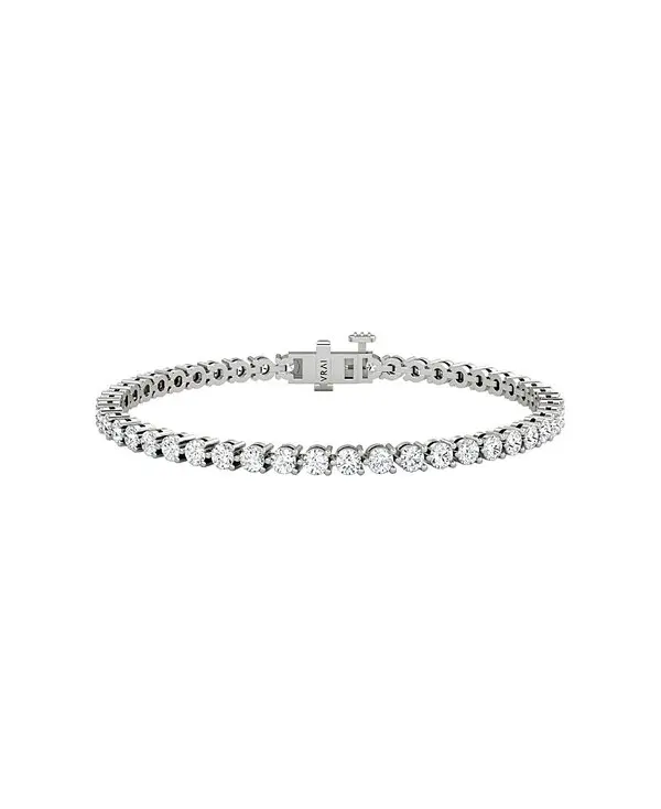 VRAI 14k Gold 5ctw Lab Grown Diamond Tennis Bracelet - K White Gold