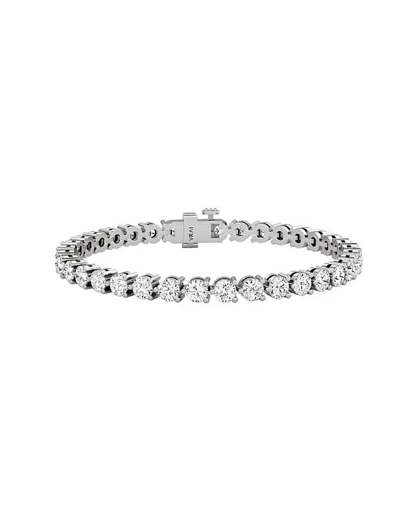 VRAI 8.5 Ctw Lab Grown Diamond Tennis Bracelet - K White Gold