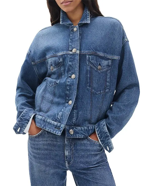 Rag & Bone Miramar Terry Trucker Jacket - Almda