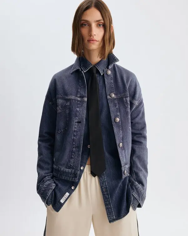 Rag & Bone Miramar Terry Trucker Jacket - Almda