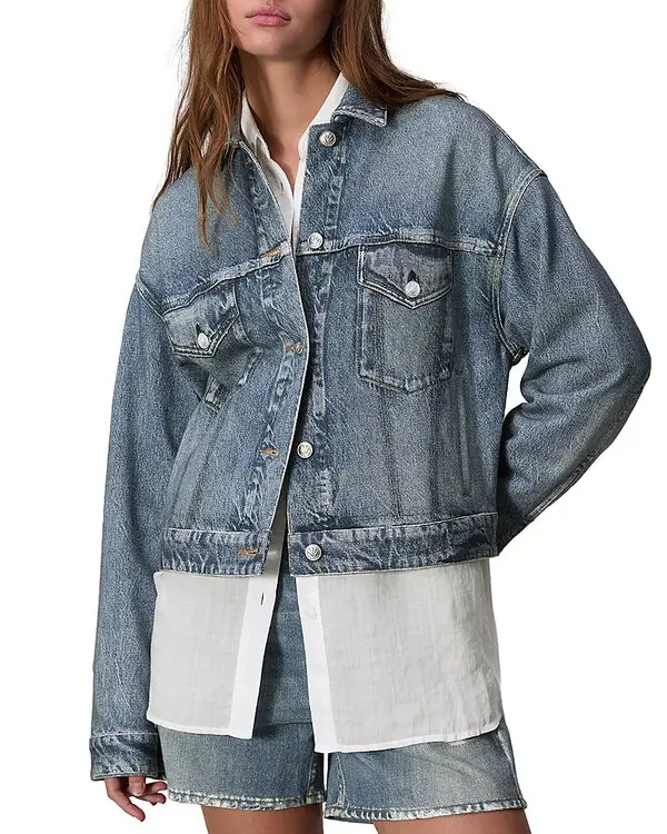Rag & Bone Miramar Terry Trucker Jacket - Walker