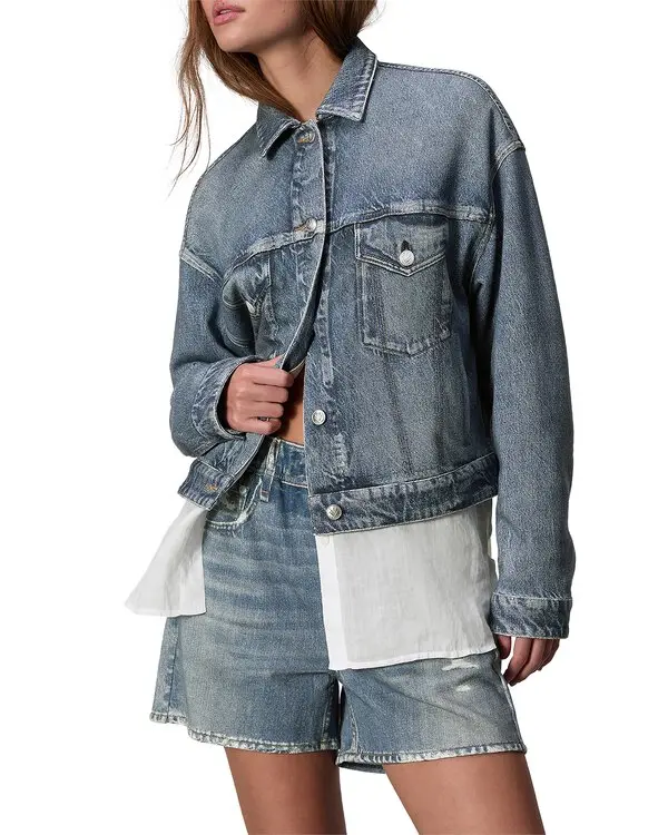 Rag & Bone Miramar Terry Trucker Jacket - Walker
