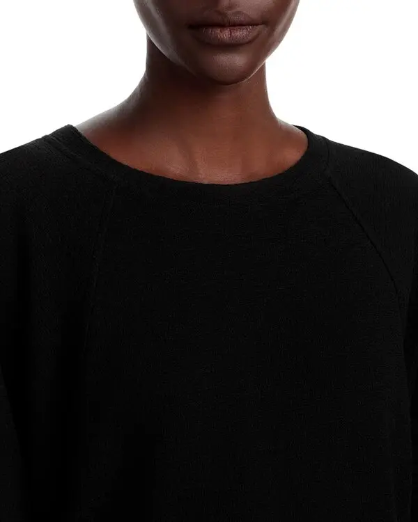 Eileen Fisher Cotton Jacquard Crewneck Sweater