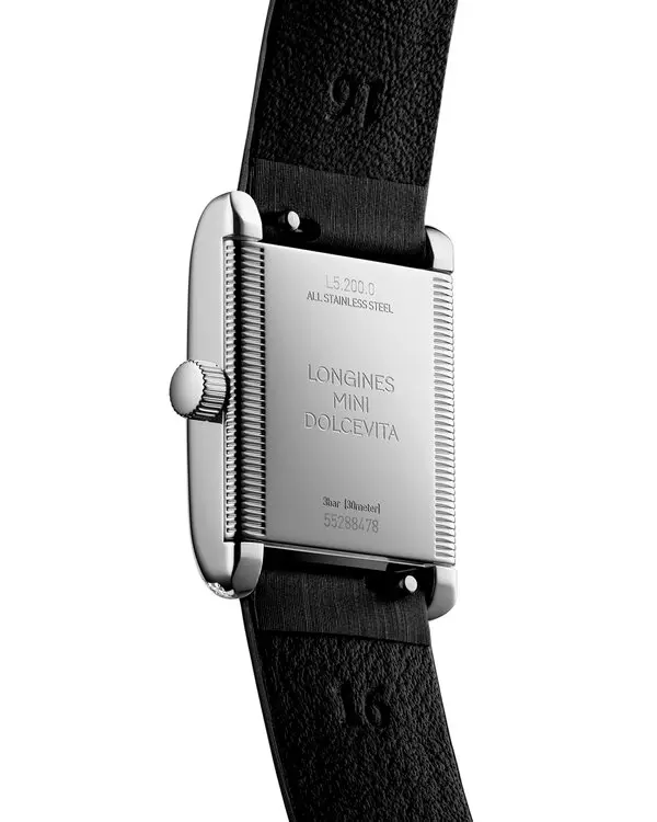 LONGINES Mini Dolcevita Watch With Diamonds - Silver/black