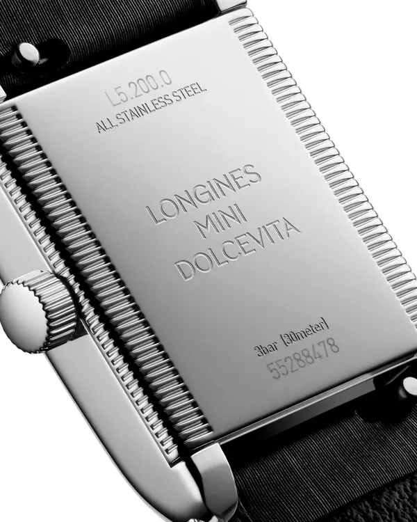LONGINES Mini Dolcevita Watch With Diamonds - Silver/black
