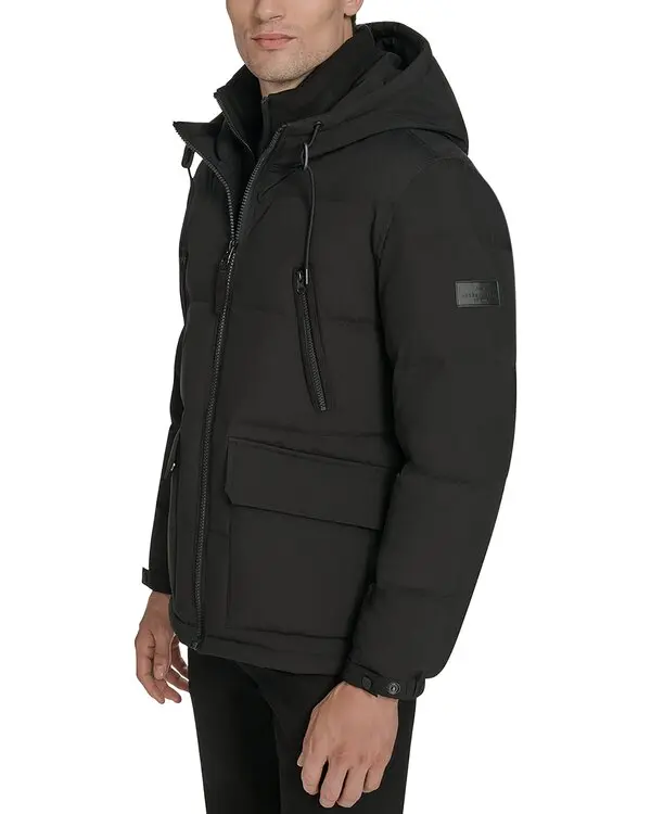 Andrew Marc Marlton Hybrid Puffer Jacket - Black
