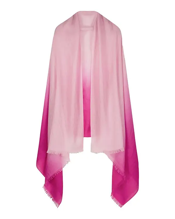 Sofia Cashmere Ultrafine Ombre Cashmere Wrap - Pink Ombre