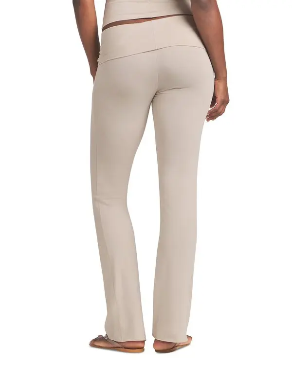 SKIMS Cotton Jersey Foldover Pants - Stone