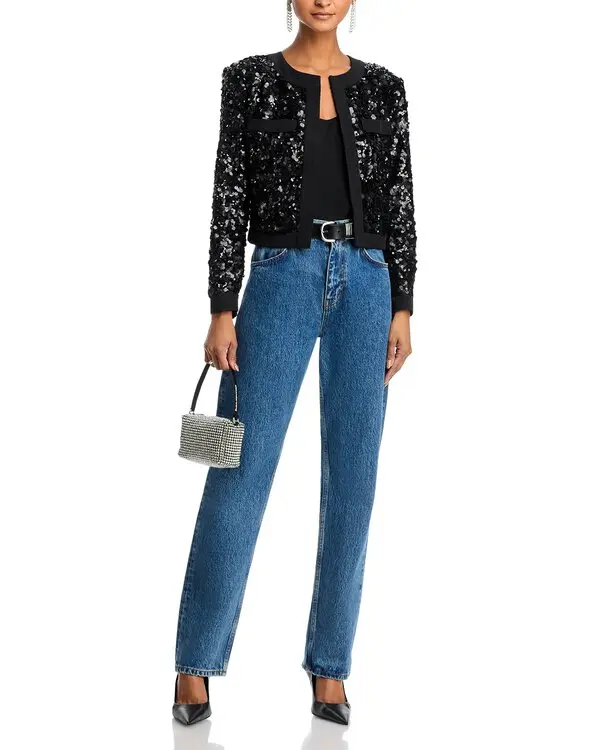 Aqua X Salvatore Rizza Sequined Blazer