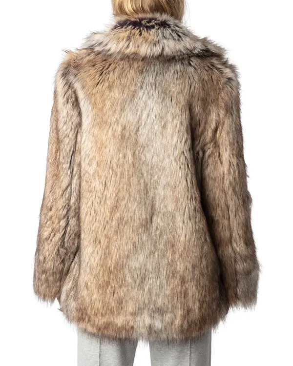 Zadig&Voltaire Faux Fur Coat - Naturel