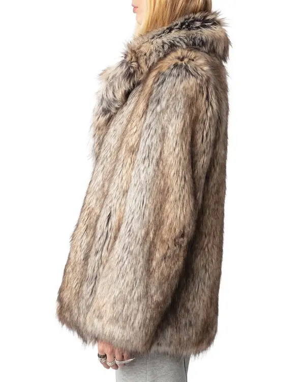 Zadig&Voltaire Faux Fur Coat - Naturel