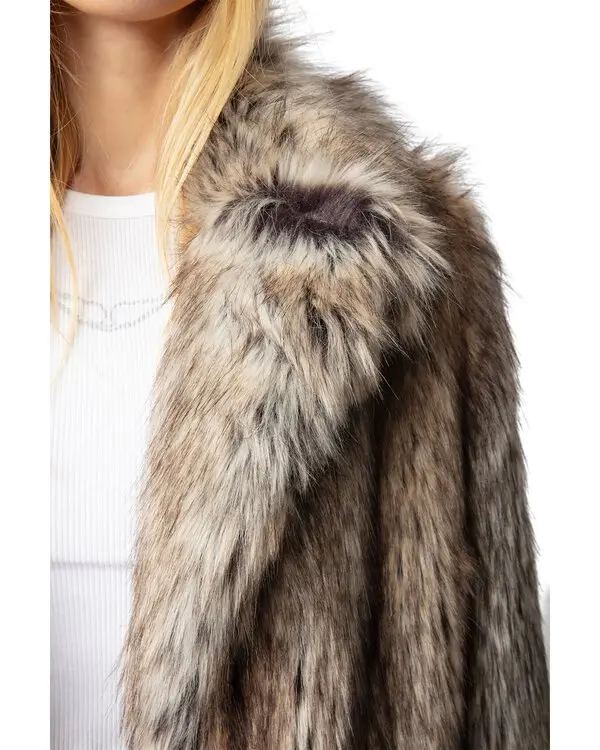 Zadig&Voltaire Faux Fur Coat - Naturel