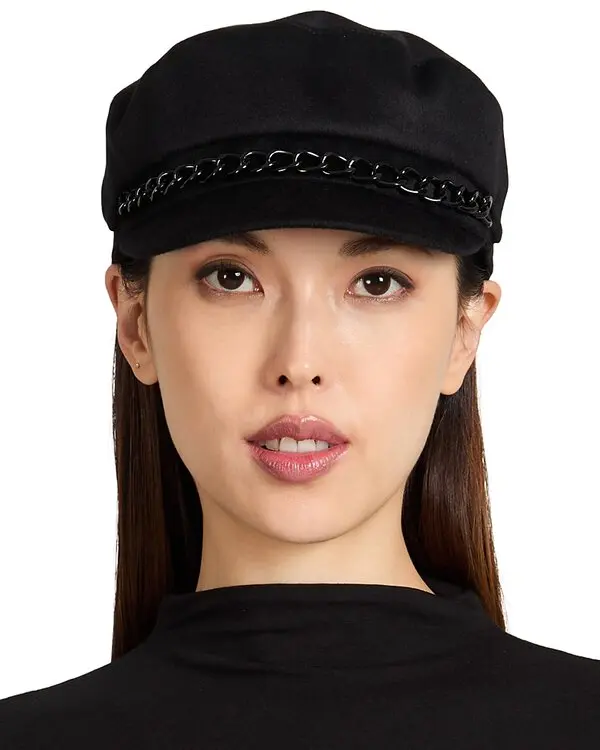 Eugenia Kim Cashmere Marine Cap - Black