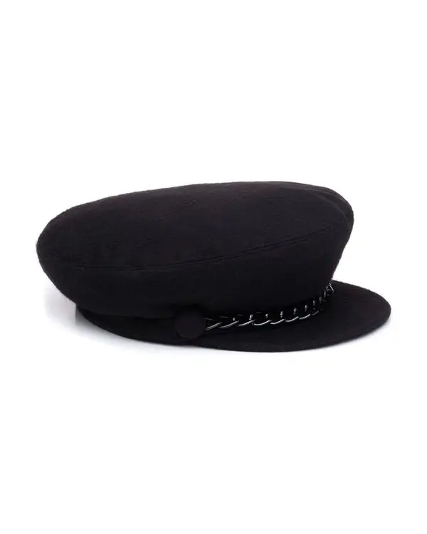 Eugenia Kim Cashmere Marine Cap - Black