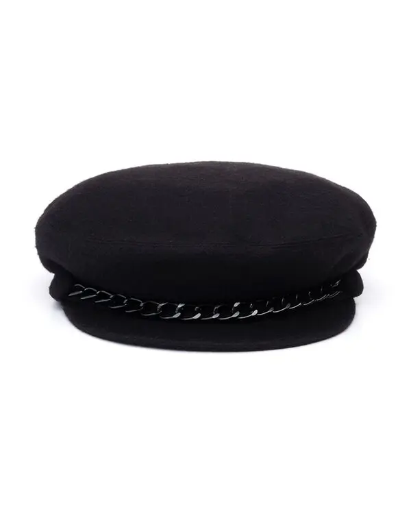 Eugenia Kim Cashmere Marine Cap - Black
