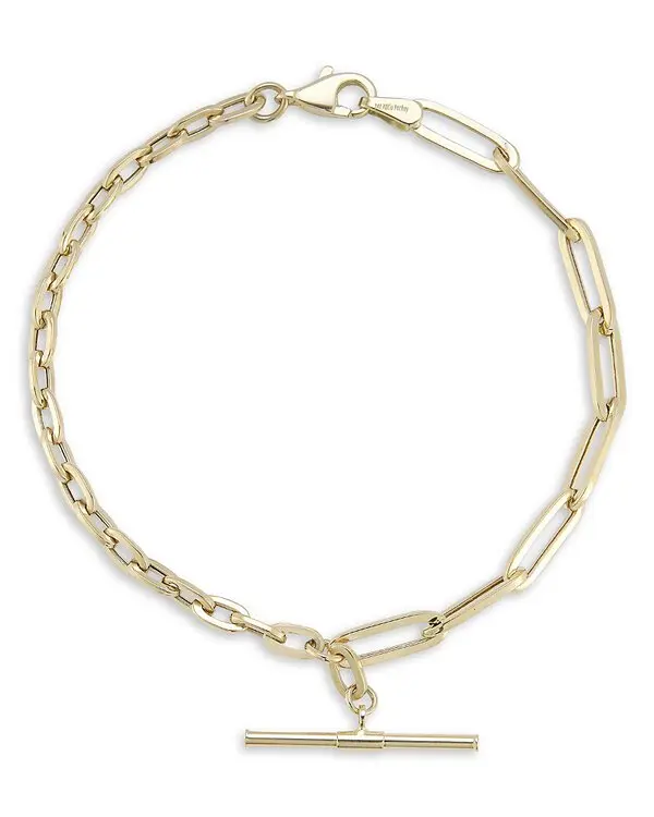 Bloomingdale'S Mixed Chain T-bar Bracelet - Gold