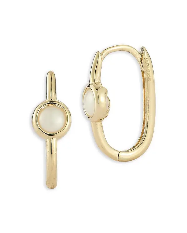Bloomingdale'S Freshwater Pearl Huggie Hoop Earrings - Gold