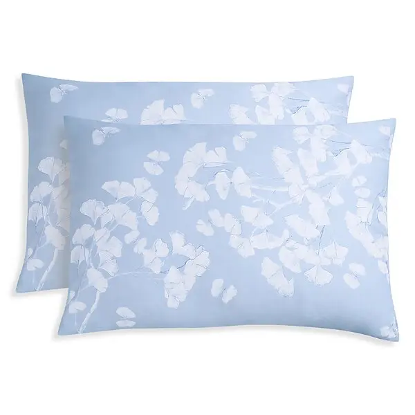 Michael Aram Butterfly Gingko Standard Shams, Set Of 2 - Sky And White