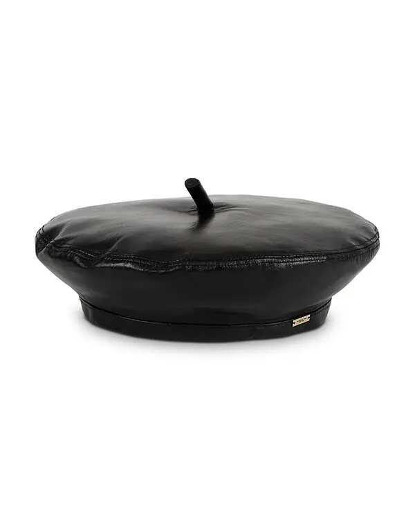 Eugenia Kim Carter Leather Beret - Black