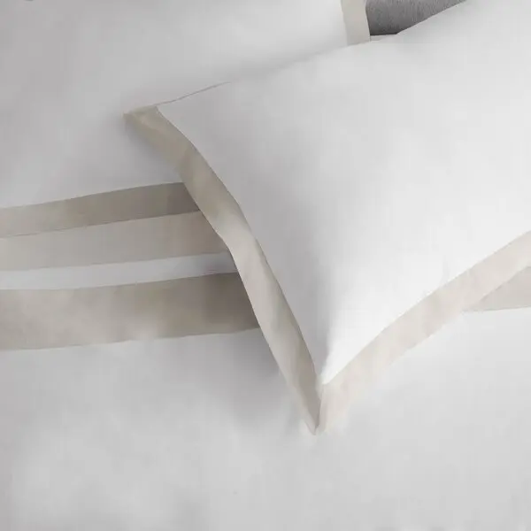 Michael Aram Long Staple Cotton King Sheet Set - Stone And White