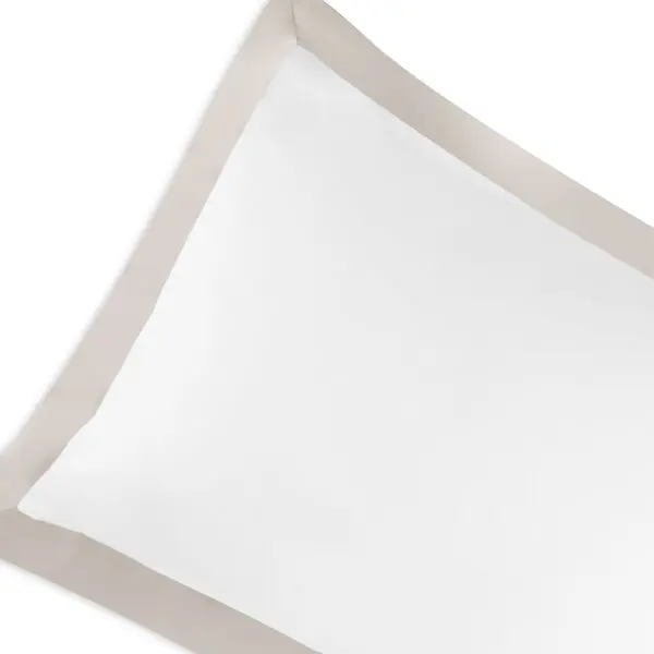 Michael Aram Long Staple Cotton King Pillowcase Set - Stone And White