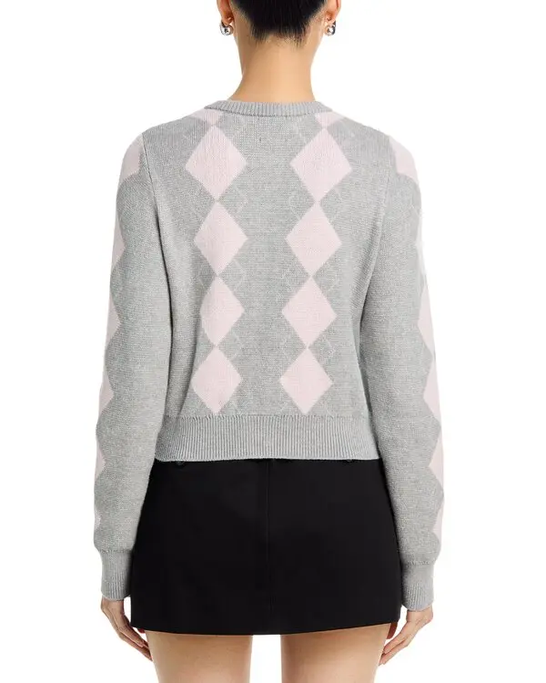 525 America 525 Windsor Argyle Cardigan Sweater