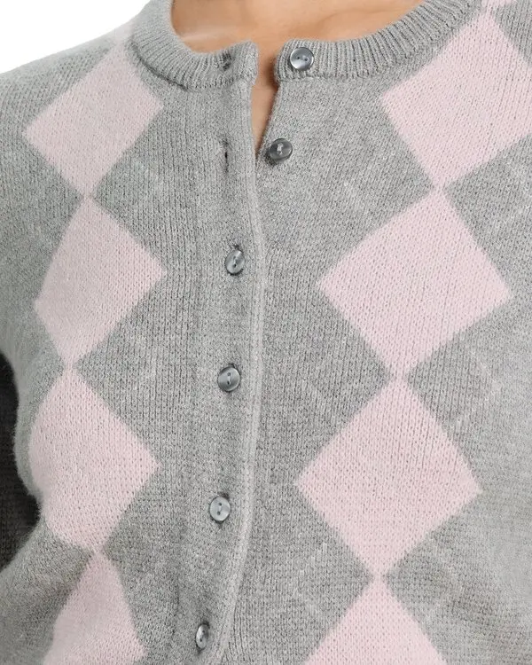 525 America 525 Windsor Argyle Cardigan Sweater