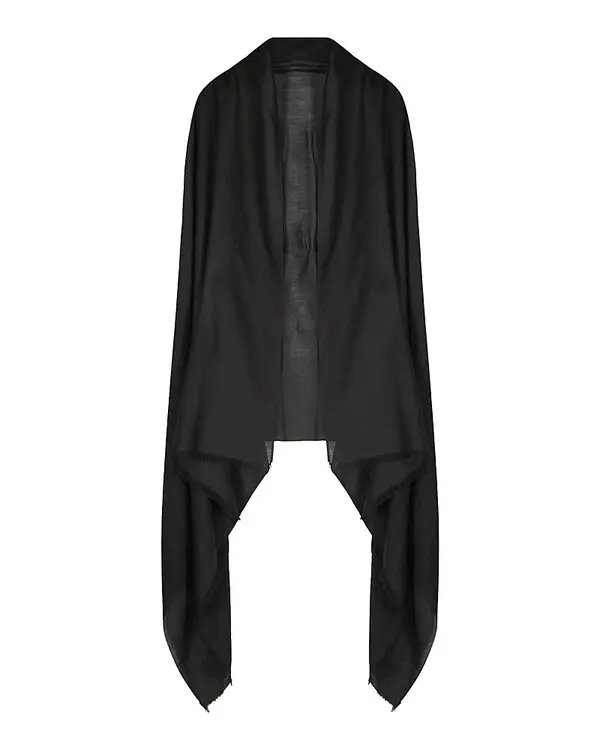 Sofia Cashmere Ultrafine Cashmere Wrap - Black