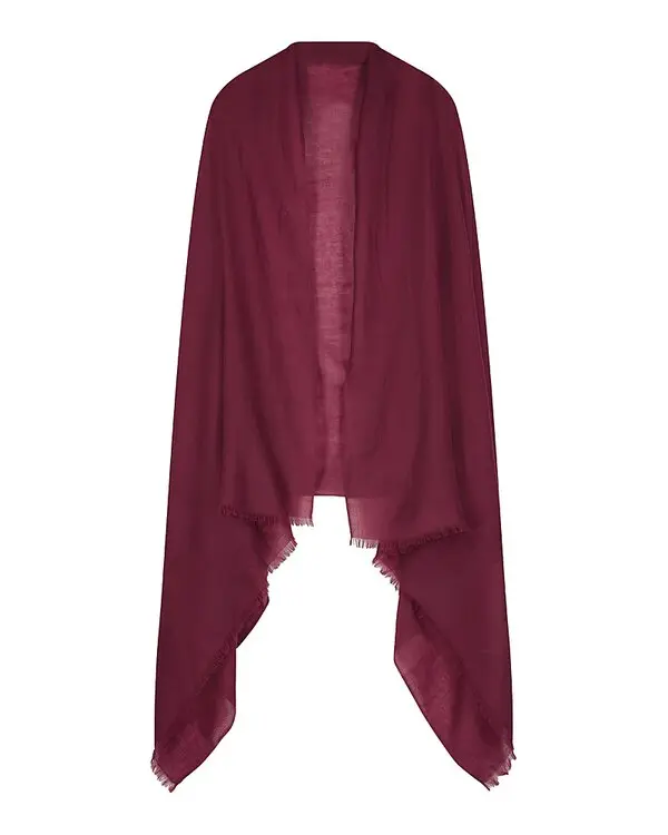 Sofia Cashmere Ultrafine Cashmere Wrap - Burgundy