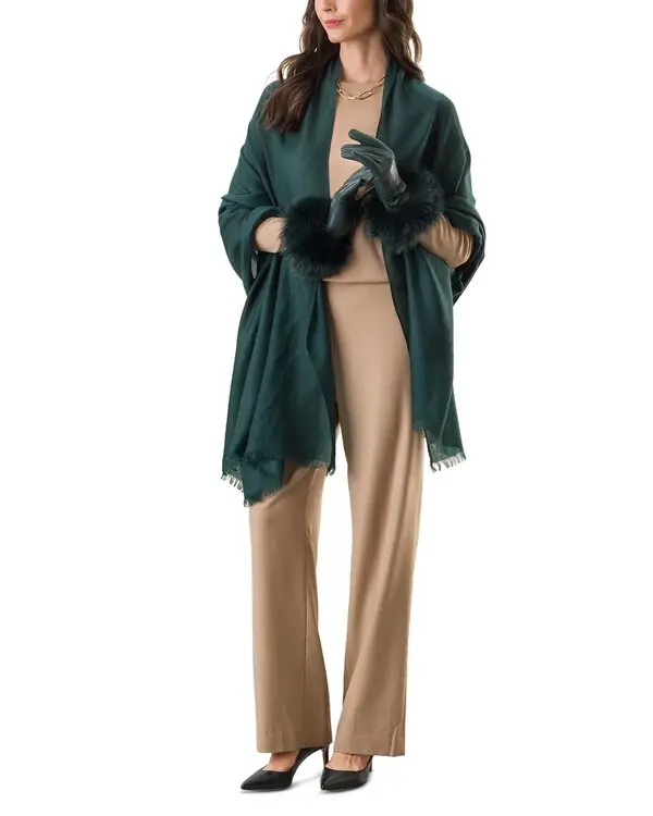 Sofia Cashmere Ultrafine Cashmere Wrap - Emerald