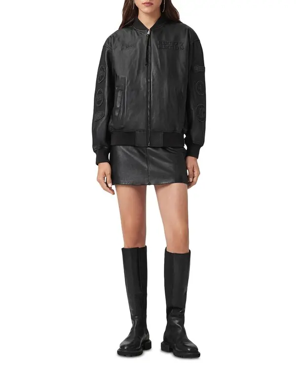 ALLSAINTS Belle Leather Bomber Jacket
